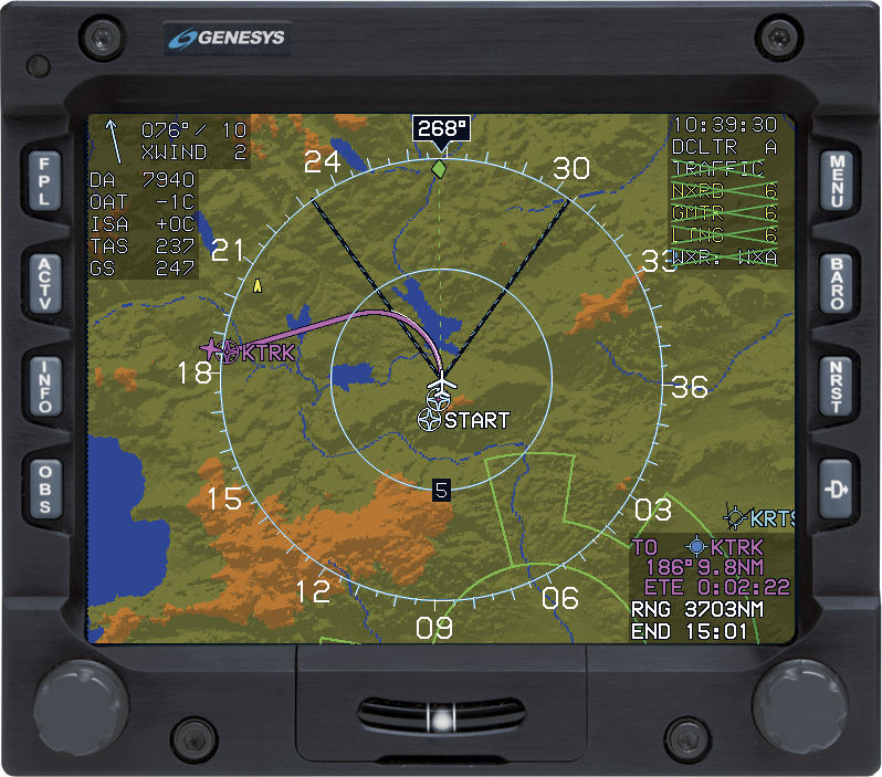 MFDEFIS - IDU-450 - Genesys Aerosystems - PFD / 飞机 / 气象