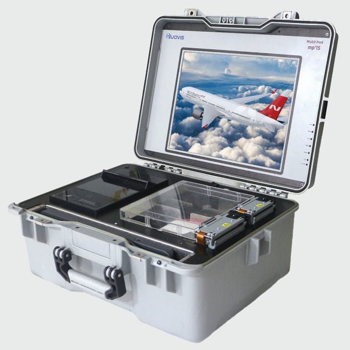 便携式登机办理终端 - Q Mobile Port - QUAVIS - 带有登机牌读取器 / 移动式 / 机场